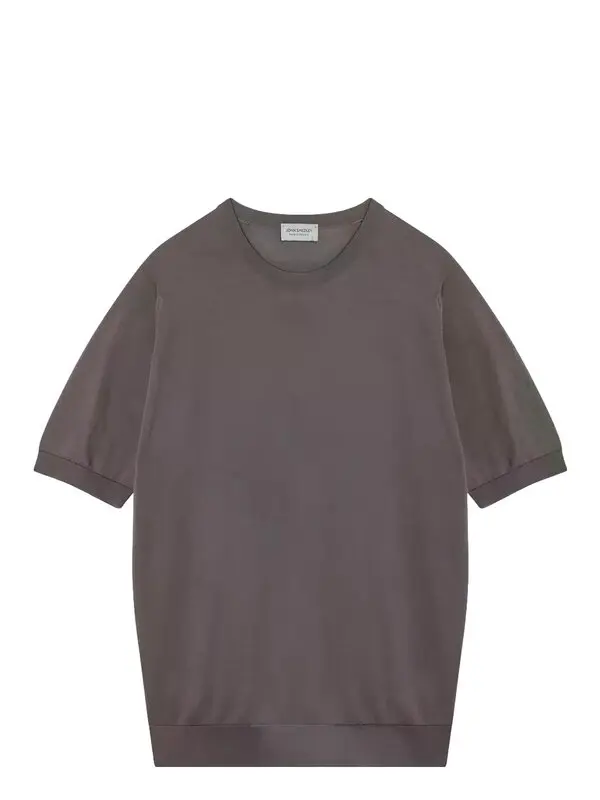 John Smedley Cotton T-shirt - Neutrals