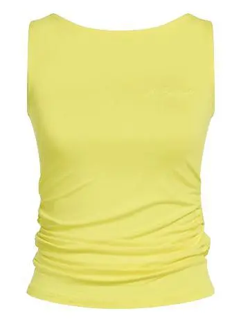 Karl Lagerfeld Sleeveless Gathered Top - Yellow