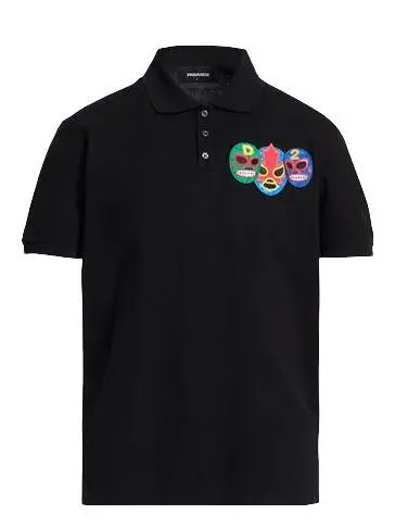 Dsquared2 Polo Shirt Size Cotton - Black