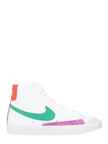 Nike Leather High-top Sneakers - White