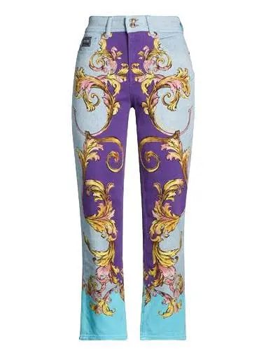 Versace Tapered Printed Pants - Blue