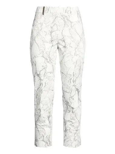 Peserico Tapered Two-tone Cropped Pants - White