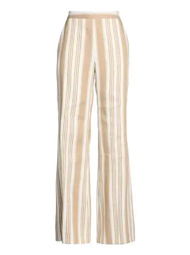 DRUMOHR Flared Striped Pants - Beige