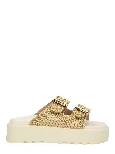 Casadei Flatform Sandals - Gold