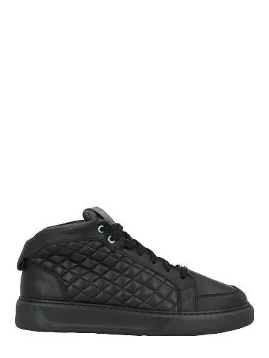 BALDININI Leather High-top Sneakers - Black