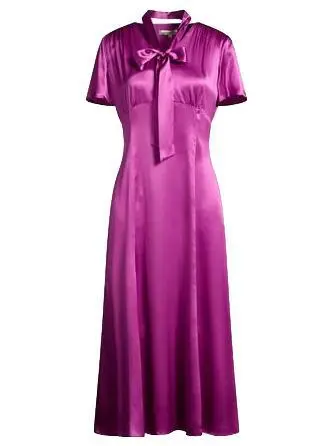 REALLY WILD Maxi Silk Dress - Purple