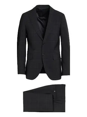 TOMBOLINI Suit Size Virgin Wool, Elastane - Black