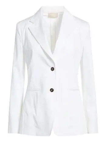 DRUMOHR Single-breasted Twill Blazer - White