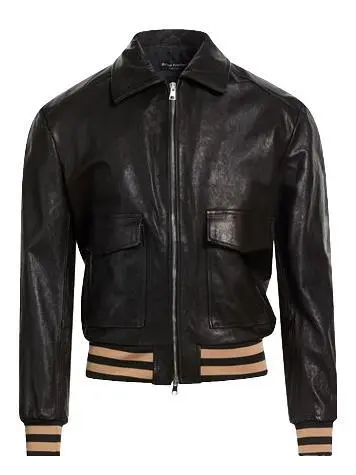 STREET LEATHERS Leather Jacket - Black