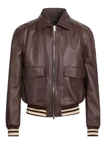 STREET LEATHERS Leather Jacket - Brown