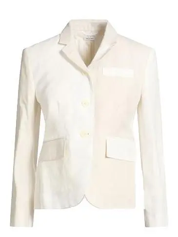 Thom Browne Linen Single-breasted Blazer - Off White