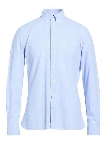 HACKETT Shirt Sky Size Cotton, Linen - Blue