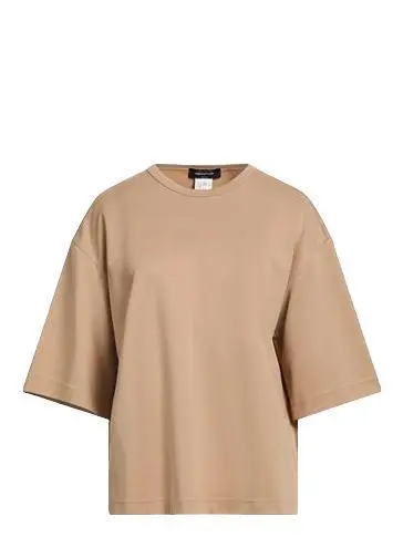 Fabiana Filippi T-shirt In Polyamide, Cotton, And Elastane - Beige