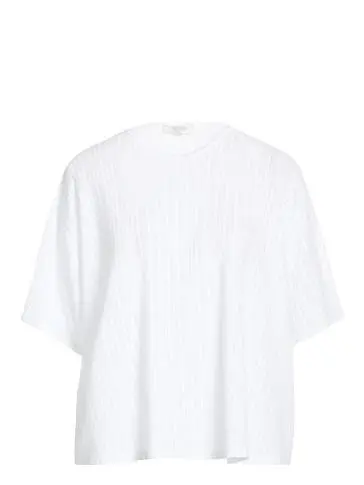 Crossley T-shirt In Cotton, Linen, And Polyamide - White