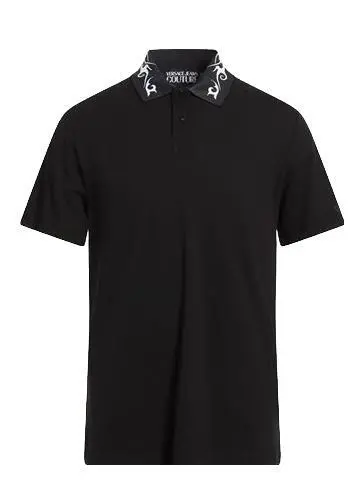 Versace Polo Shirt Size Cotton, Polyester, Elastane - Black