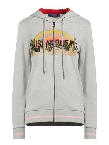 TRUSSARDI Hooded Sweatshirt With Appliqués - Grey