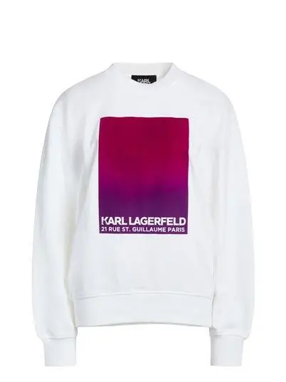 Karl Lagerfeld Cotton Sweatshirt - White