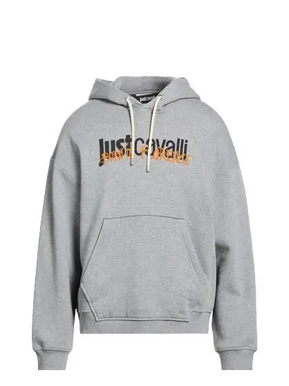 Just Cavalli Cotton Flocked Sweatshirt - Grey
