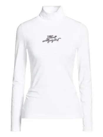 Karl Lagerfeld T-shirt In Cotton And Elastane - White