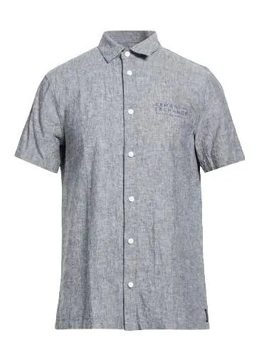 Armani Exchange Shirt Size Linen, Cotton - Blue