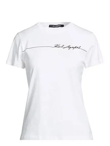 Karl Lagerfeld Logo-print Organic Cotton T-shirt - White
