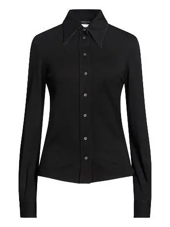 Fabiana Filippi Solid Button-down Shirt With Appliqués - Black