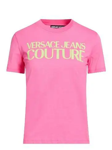 Versace Logo-print Jersey T-shirt - Fuchsia
