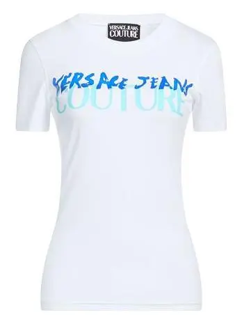 Versace Logo-print Jersey T-shirt - White