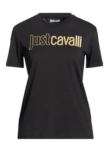 Just Cavalli Logo-print Jersey T-shirt - Black