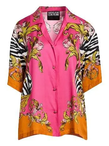 Versace Printed Twill Shirt - Pink