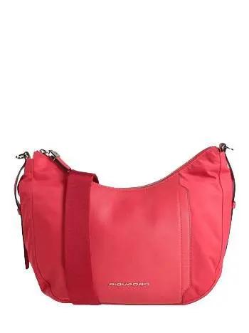PIQUADRO Cross-body Bag In Leather, Nylon, And Polyester - Red