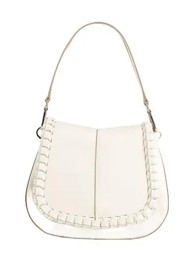 GIANNI CHIARINI Leather Saddle Bag - White