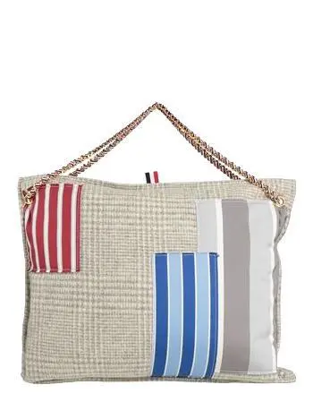 Thom Browne Glen Plaid Wool Handbag - Grey