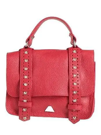 ANIYE BY Pebbled Leather Flap Bag With Appliqués - Red