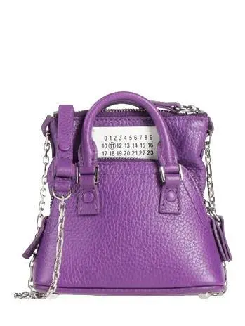 MAISON MARGIELA Cross-body Bag With Chain Strap - Purple