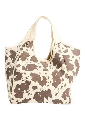 LAURA DI MAGGIO Leather Shopper Bag - White