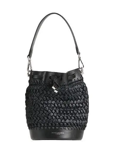 GIANNI CHIARINI Textile Fibers Handbag - Black