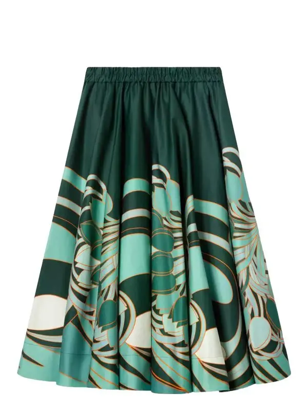 La DoubleJ Ballerina Midi Skirt - Green