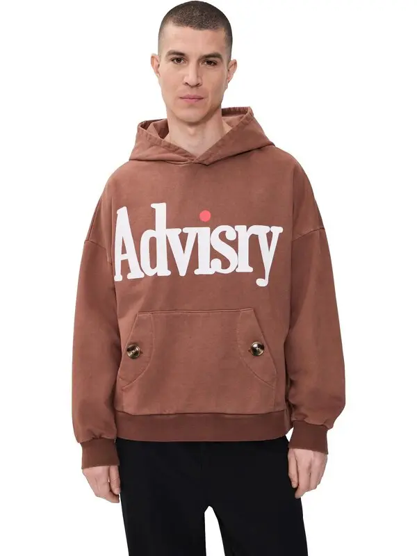 ADVISRY Dot Logo Hoodie - Brown