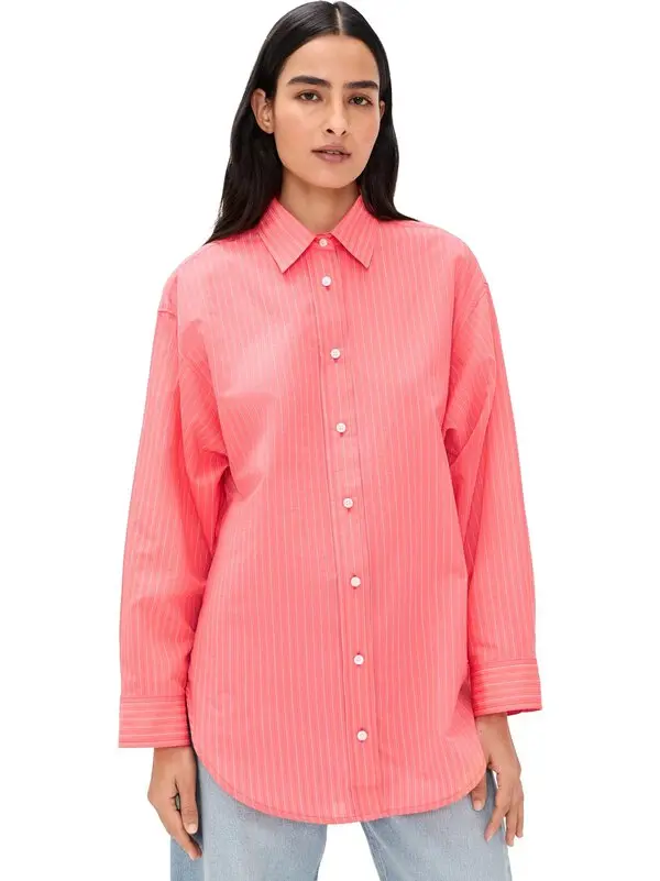 AGOLDE Sona Shirt - Fontana Stripe/candy