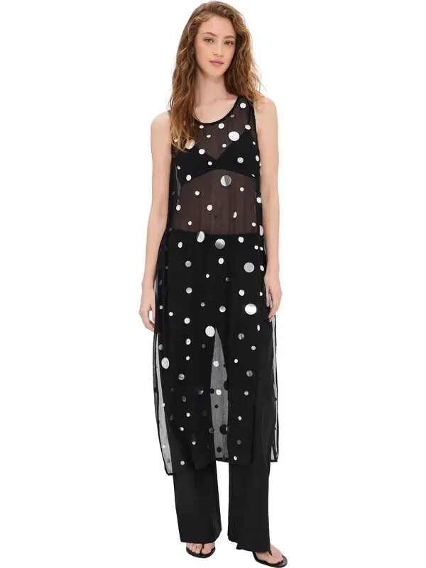 Chan Luu Chloe Sequin Tunic - Black