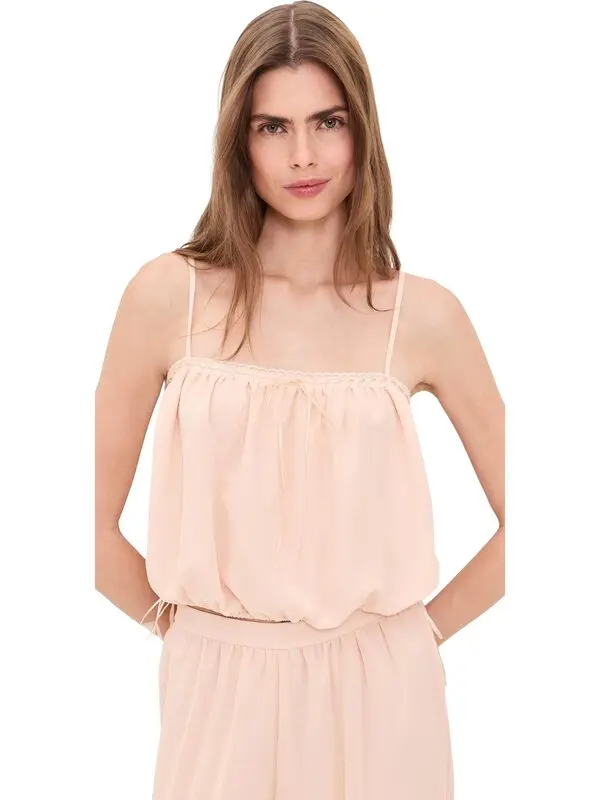WAYF Jasmine Cami Top - Peach