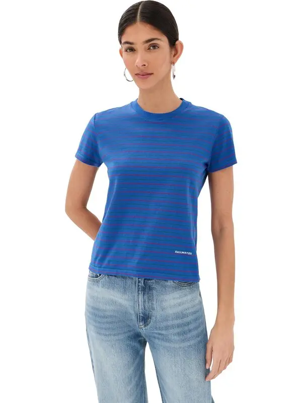 KALLMEYER Kenzie Striped T-shirt - Cobalt Multi Stripe