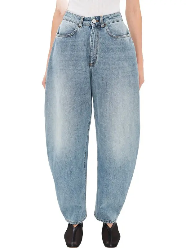 RÓHE High-waist Sculptural Denim Jeans - Classic Blue
