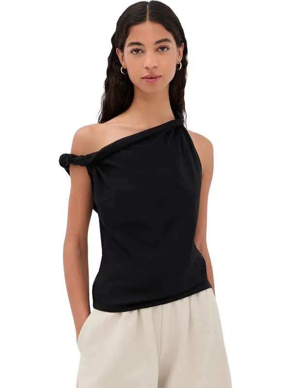 RÓHE Sculptural Knit Top - Black