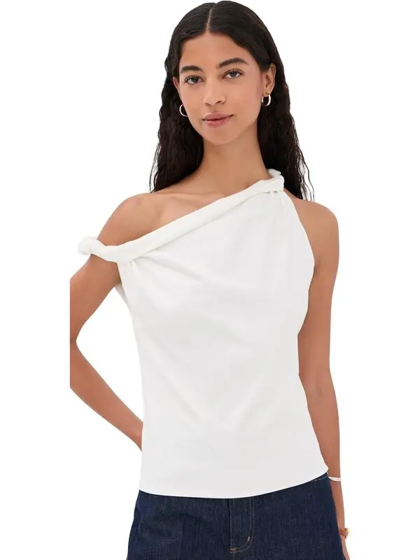 RÓHE Sculptural Knit Top - Off White