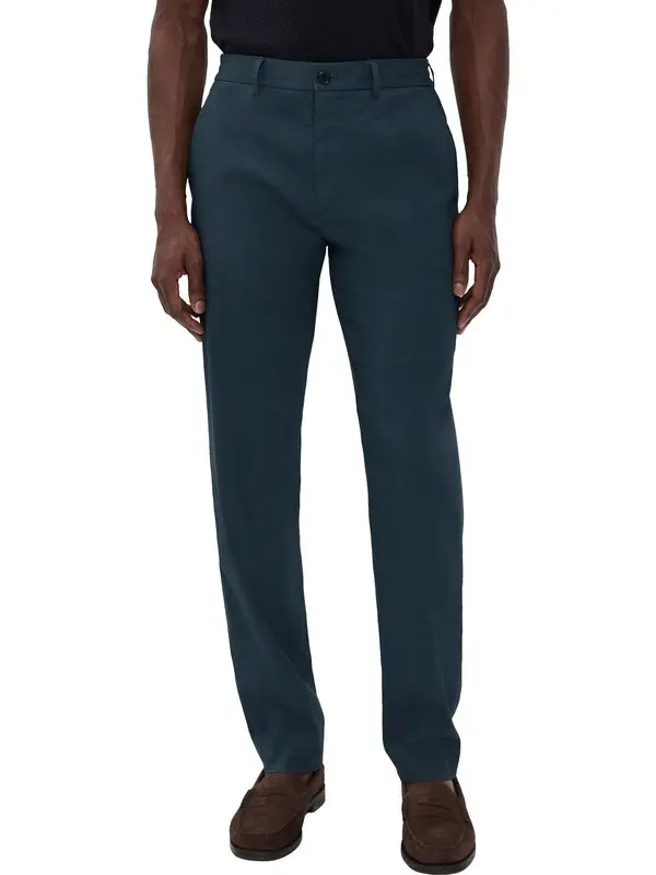 Theory Standard Linen Pants - Dark Blue Wing