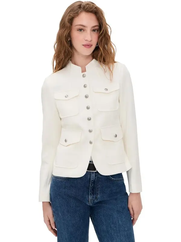Rag & Bone Mercer Knit Blazer - Ivory
