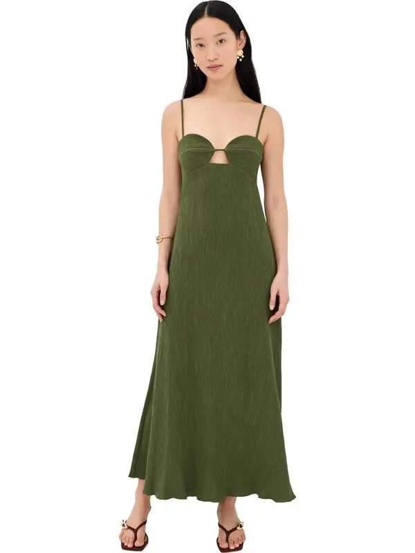 Johanna Ortiz Dream Spinner Maxi Dress - Pine Green