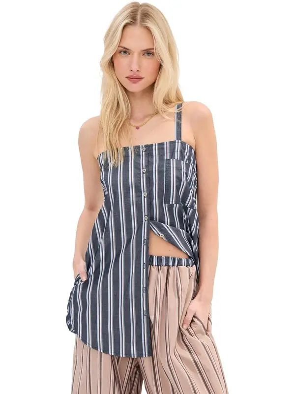 LE BOP Maeve Tunic - Navy Stripe